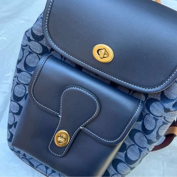 Coach | Bags | Coach Heritage Pack In Signature Chambray C43 | Poshmark